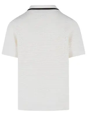 Casablanca Waffle Stitch' Wool Polo Shirt