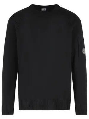 C.P. COMPANY Wool Blend Sweater - Black