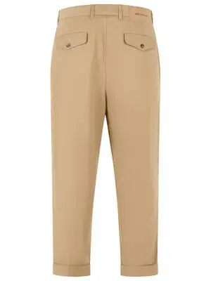 AMI Paris Carrot' Beige Cotton Pants