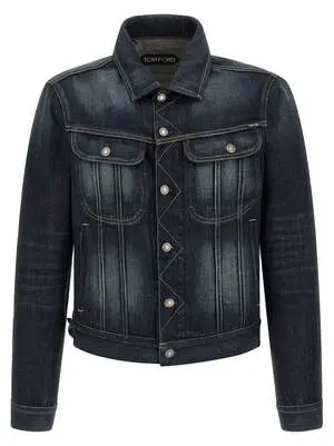 TOM FORD Selvedge Icon Denim Jacket - Blue