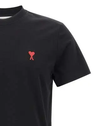 AMI Paris De Coeur T-shirt - Black