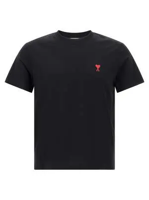 AMI Paris De Coeur T-shirt - Black