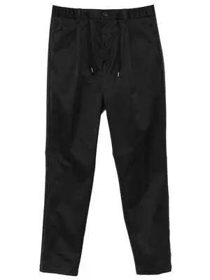 Herno Drawstring-waistband Tapered Leg Trousers - Black