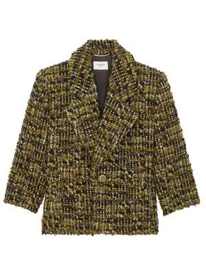 Saint Laurent Single-breasted Jacket In Tweed