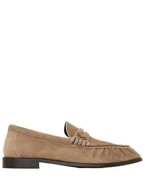 Saint Laurent Le Loafer Supple Suede Moc Toe Loafers - Multicolor