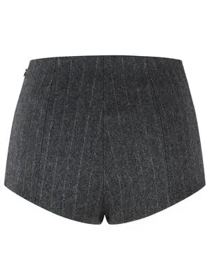 Andamane The Attico Tami Melange Grey Wool Blend Culottes - Gray