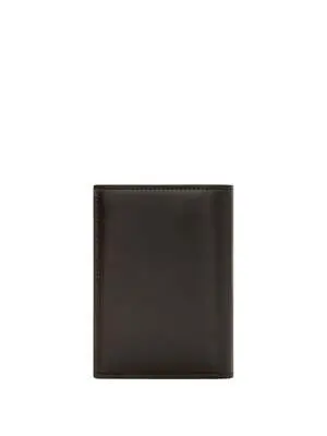 Saint Laurent Credit Card Wallet In Two-tone Smooth Leather