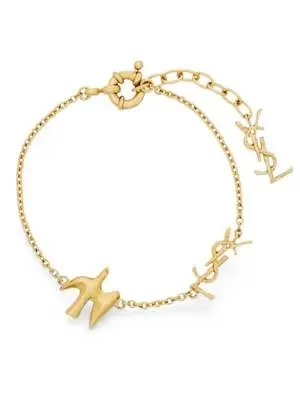 Saint Laurent Cassandre Dove Chain Bracelet