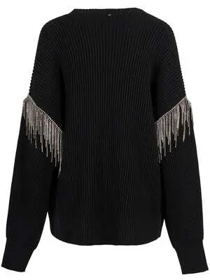 Sportmax Wool Cardigan With Rhinestone Embellishment