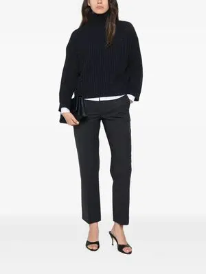 Brunello Cucinelli Pressed-crease Wool Trousers