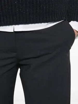 Brunello Cucinelli Pressed-crease Wool Trousers