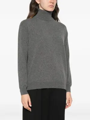 Brunello Cucinelli Cashmere Turtleneck Sweater With Monili Detail