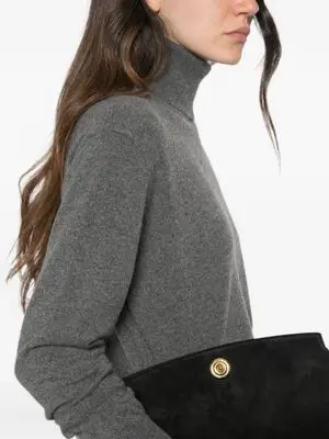Brunello Cucinelli Cashmere Turtleneck Sweater With Monili Detail
