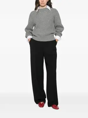 Brunello Cucinelli Ribbed Sequined Crewneck Sweater