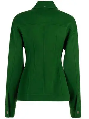 Sportmax Shaped Jacket In Pure Wool