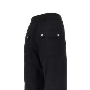 Rick Owens Wool Canvas Wide Leg Pants
