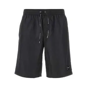 Dolce & Gabbana Swimshorts With Logo Plate - Black