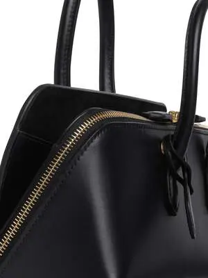 Alaïa Delta Small Bag In Calfskin - Black