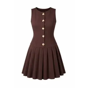 GIRL IN MIND Penelope Tailored Pleated Mini Dress