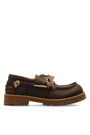 Moschino Leather Shoes - Brown