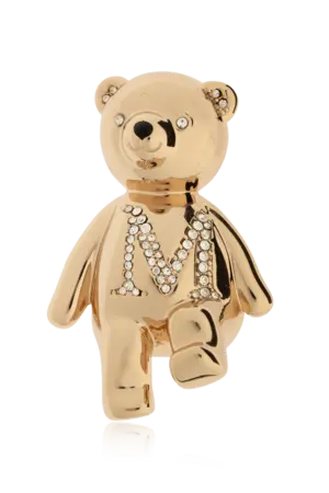 Max Mara Bear-shaped Brooch - Gold