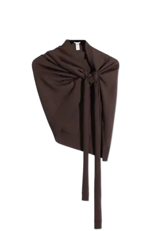 LEMAIRE Asymmetric Shawl - Brown