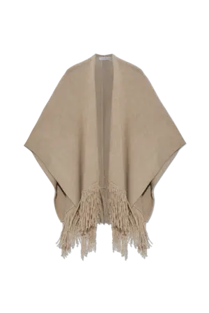 Max Mara Wool Poncho - Beige
