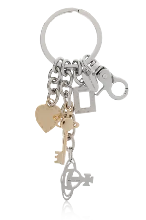 VIVIENNE WESTWOOD Keychain With Charms - Silver
