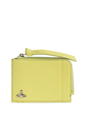 VIVIENNE WESTWOOD Leather Card Holder - Green