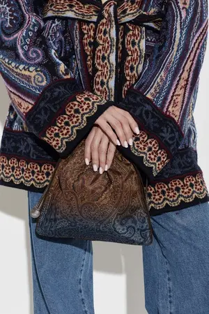 Etro Patterned Drawstring Bag