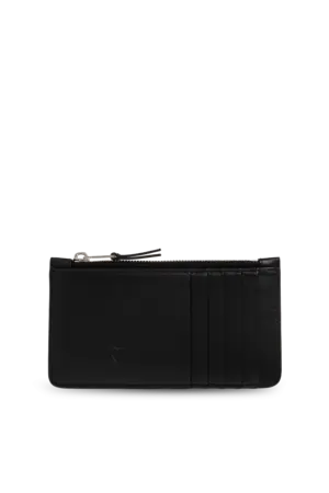 AMI Paris Leather Card Holder - Black