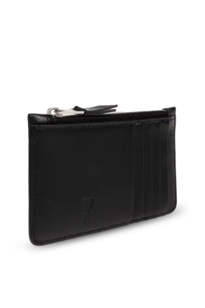 AMI Paris Leather Card Holder