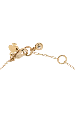Kate Spade New York Tone Brass Clover Charm Bracelet