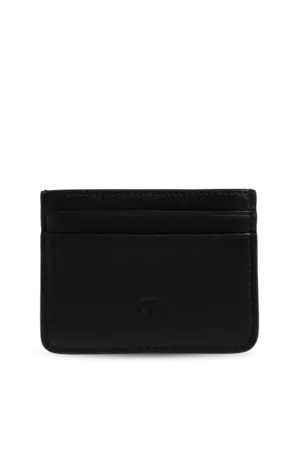 AMI Paris Leather Card Holder - Black