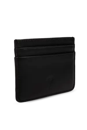AMI Paris Leather Card Holder