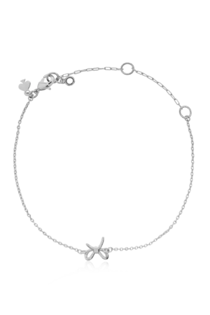 Kate Spade New York Tone Bow Pendant Chain Bracelet - Silver