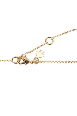 Kate Spade New York Tone Pendant Necklace With Sparkling Stones