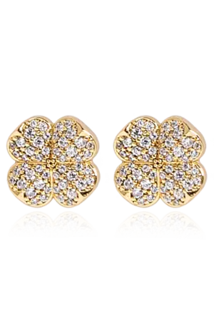 Kate Spade New York Earrings With Shimmering Crystals - Gold