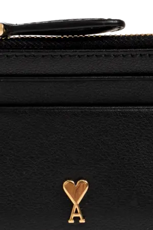 AMI Paris Leather Card Holder