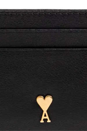 AMI Paris Leather Card Holder