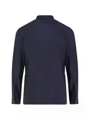 Tagliatore Mandarin-collar Patch-pocket Jacket