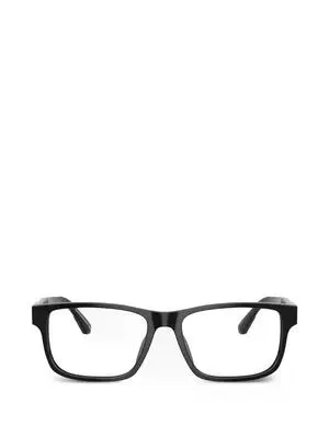Emporio Armani Rectangle Frame Glasses - Black