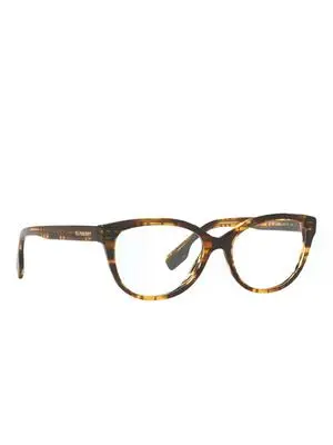 Burberry Esme Top-check Geometric Acetate Eyeglasses