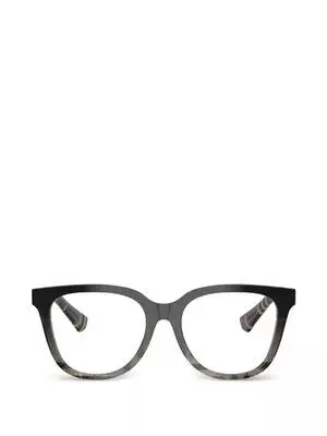 Burberry Check Square-frame Glasses - Grey