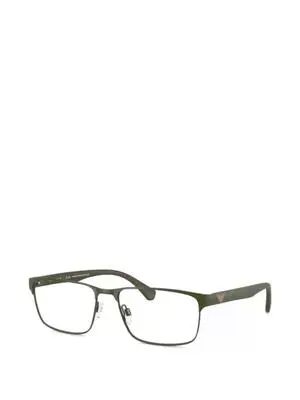 Emporio Armani Rectangle-frame Glasses - Green