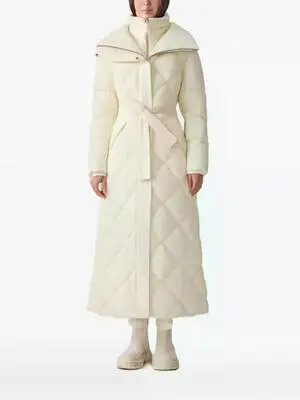 Mackage Laurella Quilted Belted Coat - Neutrals