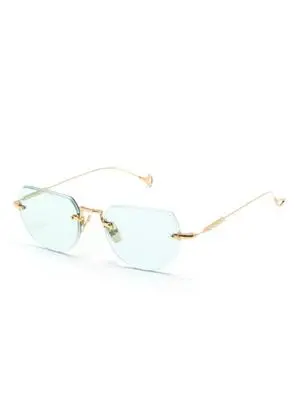 EYEPETIZER Drive Rimless Sunglasses - Gold