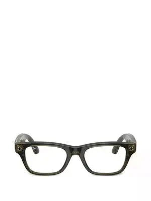 Ray-ban Ray-Ban Meta Square Frame Eyeglasses Green