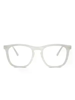 Ray-ban Photo Striped Square Frame Eyeglasses - Blue