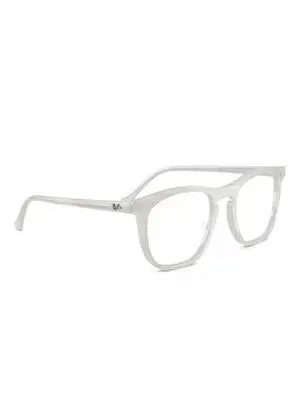 Ray-ban Photo Striped Square Frame Eyeglasses